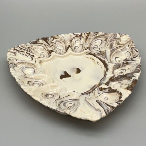 Vintage | Dining | Vintage Nerikomi Technique Deviled Egg Serving Tray Plate Ceramic 98s ...